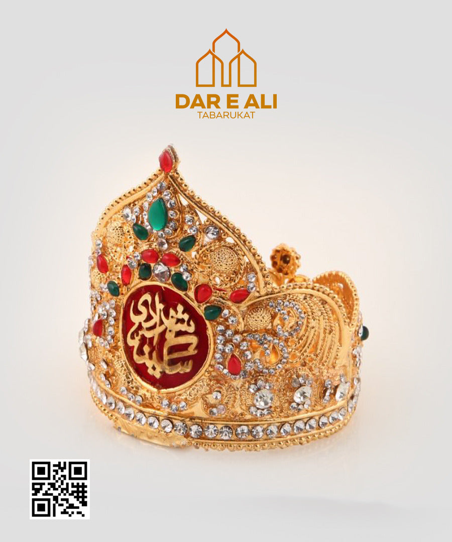 Beautiful Shahzadi Sakina (s.a) Tajj Gold – Dar E Ali Tabarukat